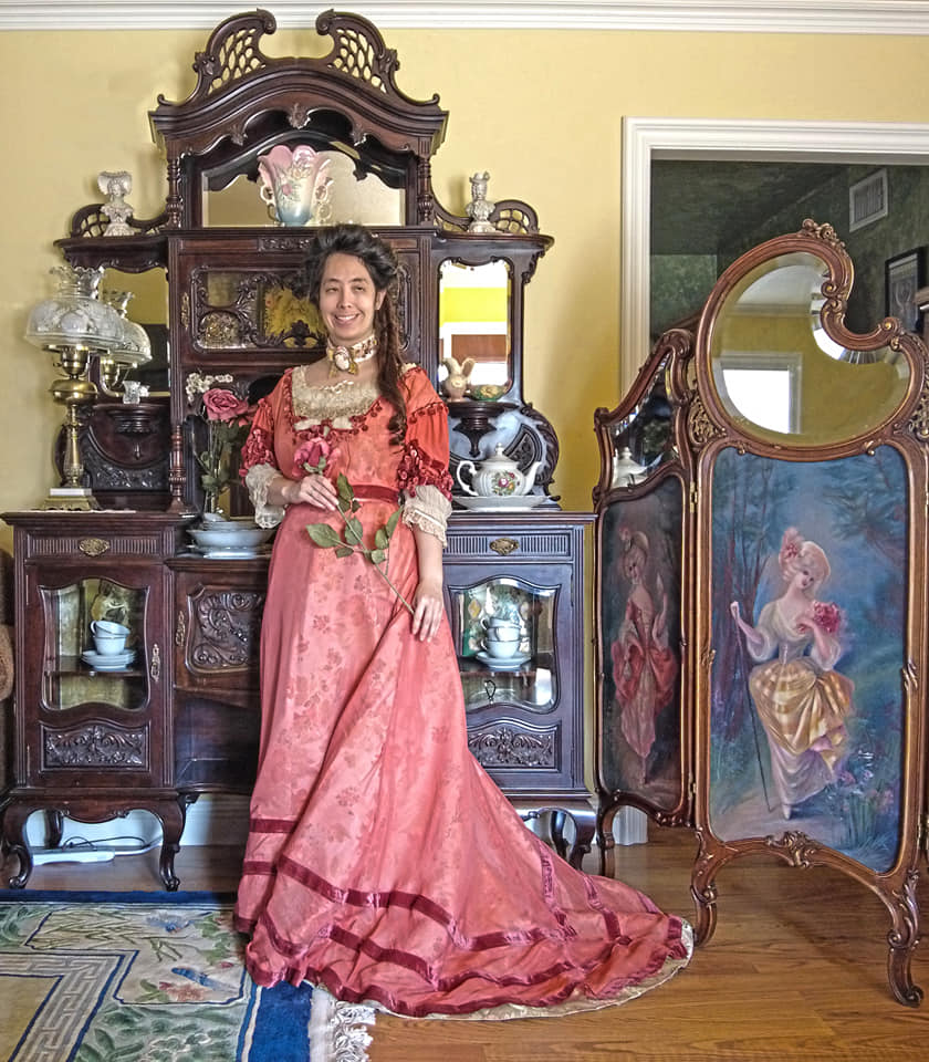 Jane Worth Pink Edwardian Gown – Edwardian Lady Gwendolyn Lilliette Garland